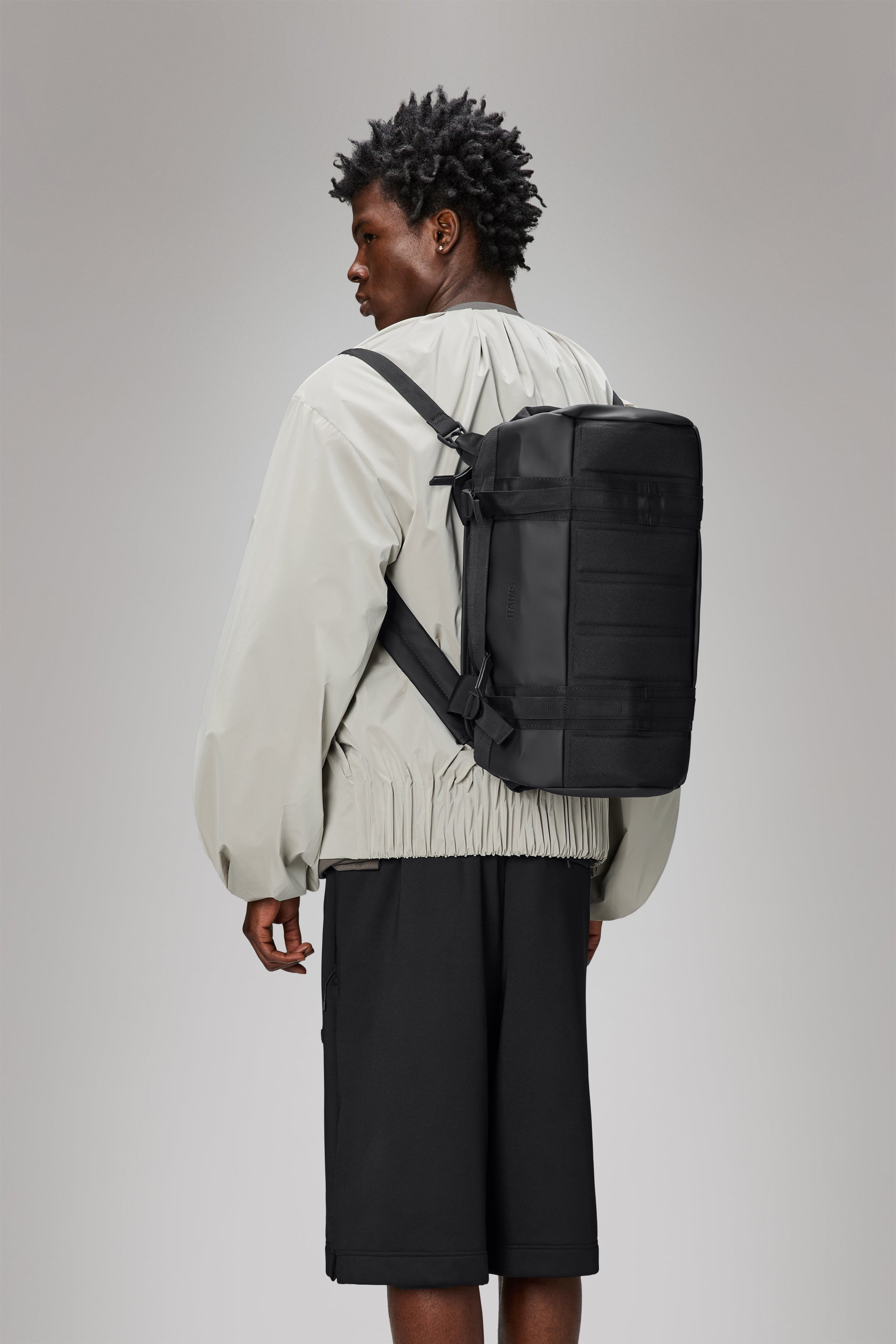 Rains® Trail Gym Bag in Black for $160 | Free Shipping