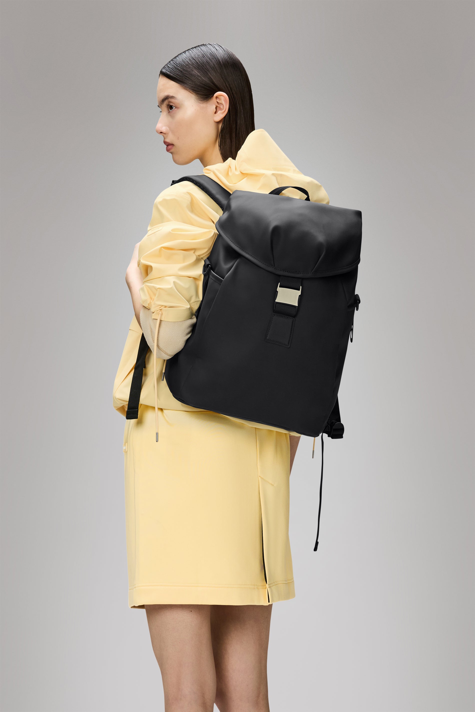Rains® Valera Bucket Backpack in Black for $229 | Free Shipping