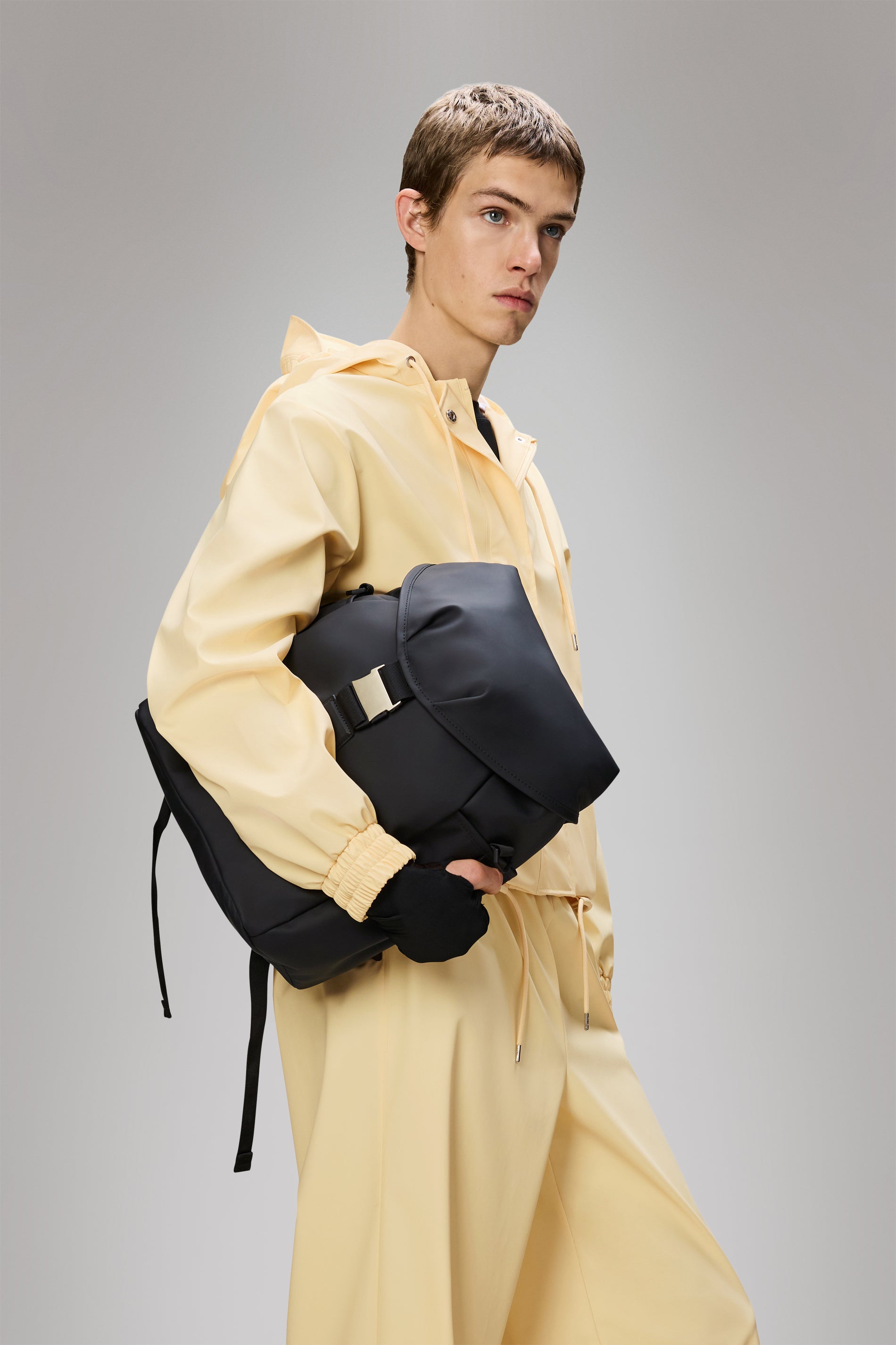 Rains® Valera Bucket Backpack in Black for $229 | Free Shipping
